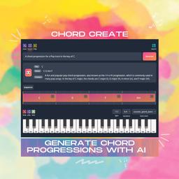 Free Virtual Piano and Keyboard | ChordCreate